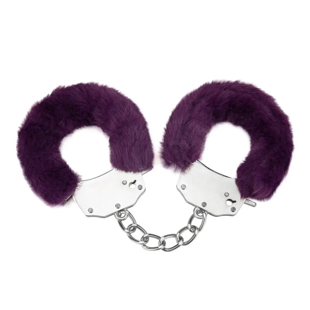 Shop me you us Furry Purple Bondage Handcuffs for Bdsm Play — Peaches ...